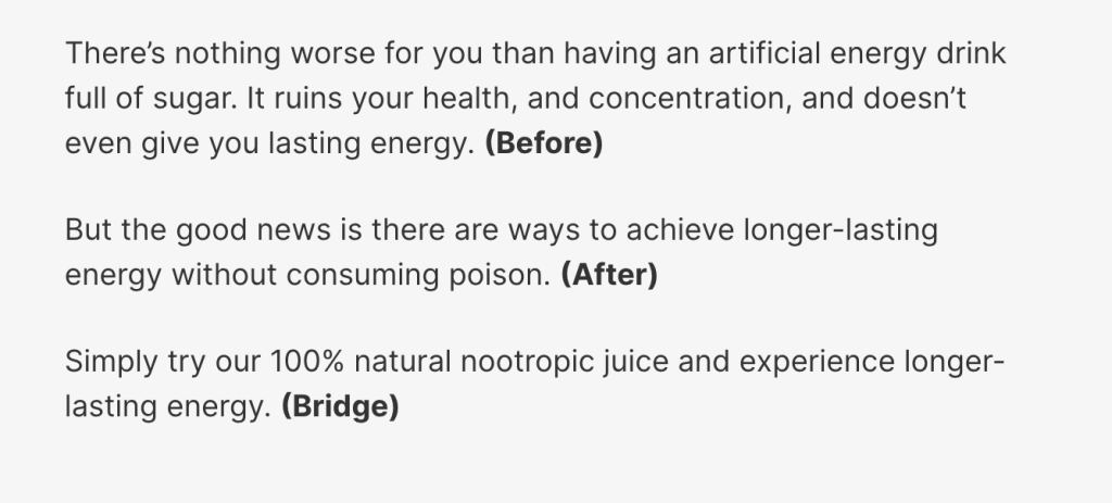 Write a kickass email copy: BAB copywriting formula (with examples ...