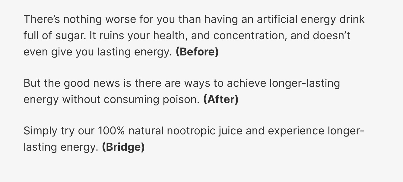 Write a kickass email copy: BAB copywriting formula (with examples ...